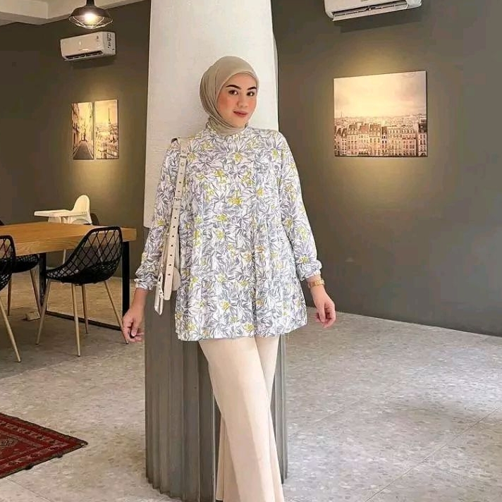 Jual Tunik Jumbo ld 120 130 Motif Terbaru Kekinian Bahan Rayon Busui ...