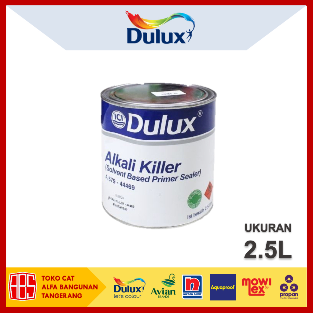 Jual Cat Dulux Alkali Killer 2.5L (Solvent Based Primer Sealer) - Cat ...