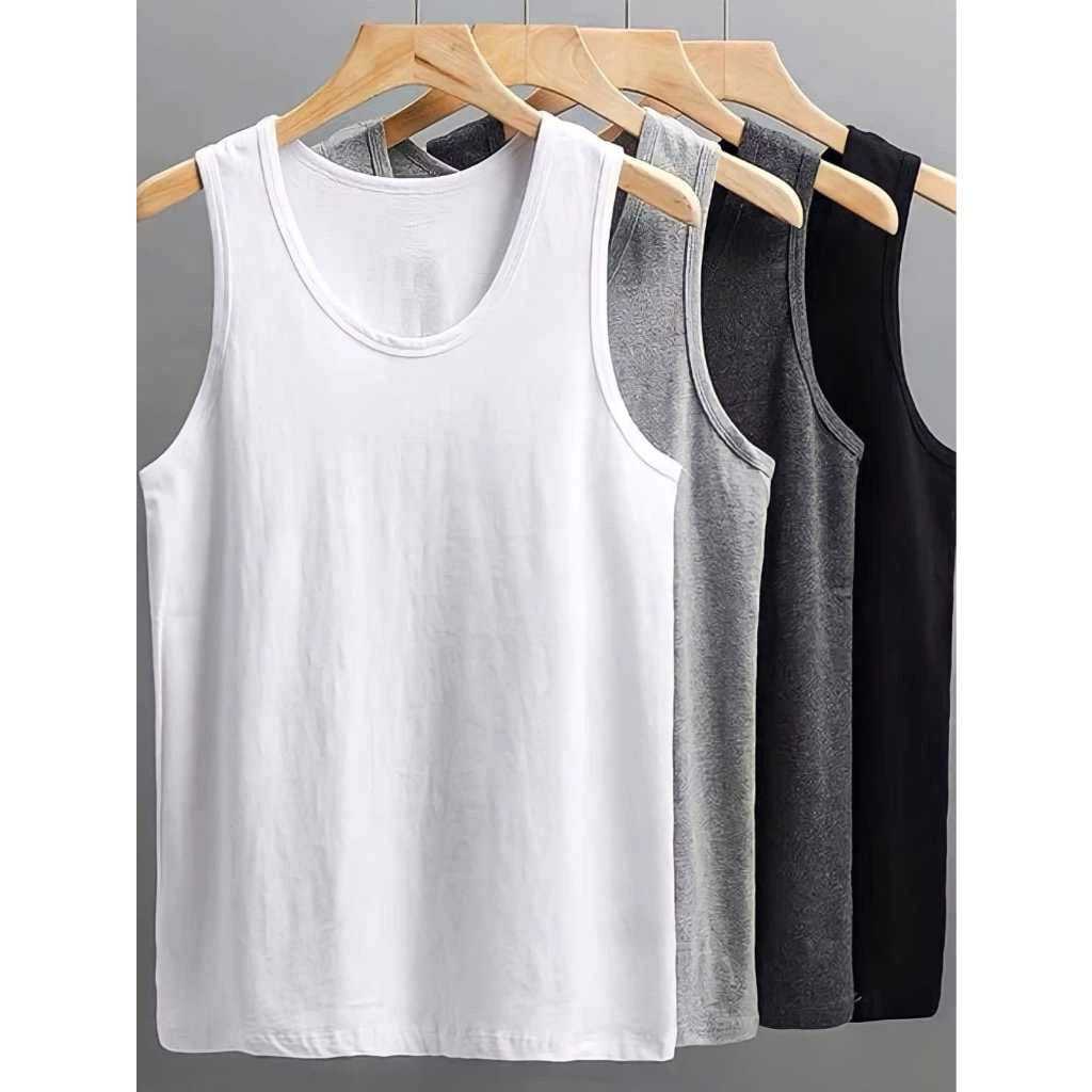 Jual 4 Pcs Singlet Pria Dewasa Paket Hemat Kaos Dalam Termurah Tanktop ...