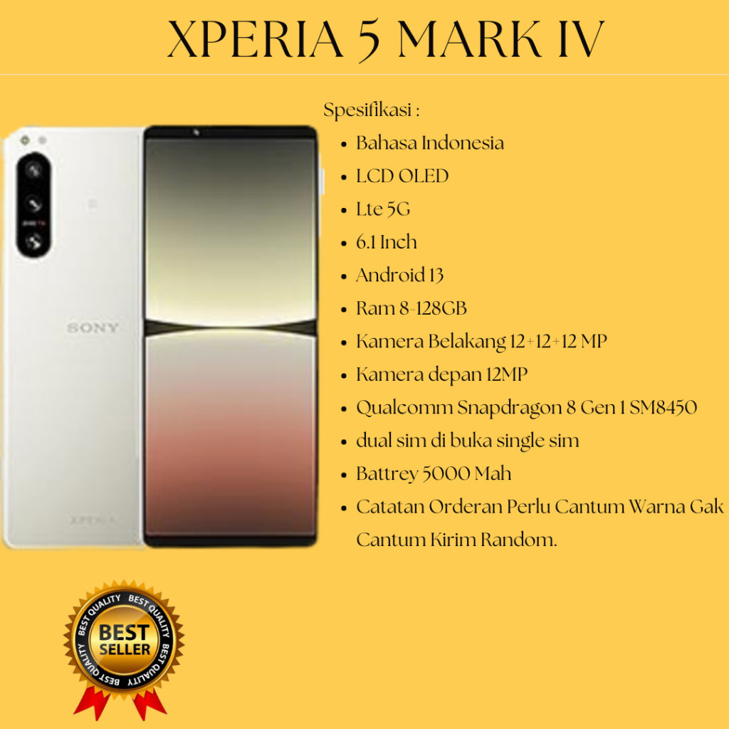 Jual SONY XPERIA 5 MARK IV 5G 8-128GB SECOND ORIGINAL. | Shopee Indonesia