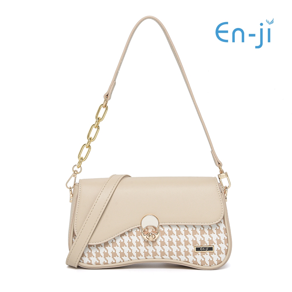 Jual En-ji Yoran Shoulderbag - Cream | Shopee Indonesia