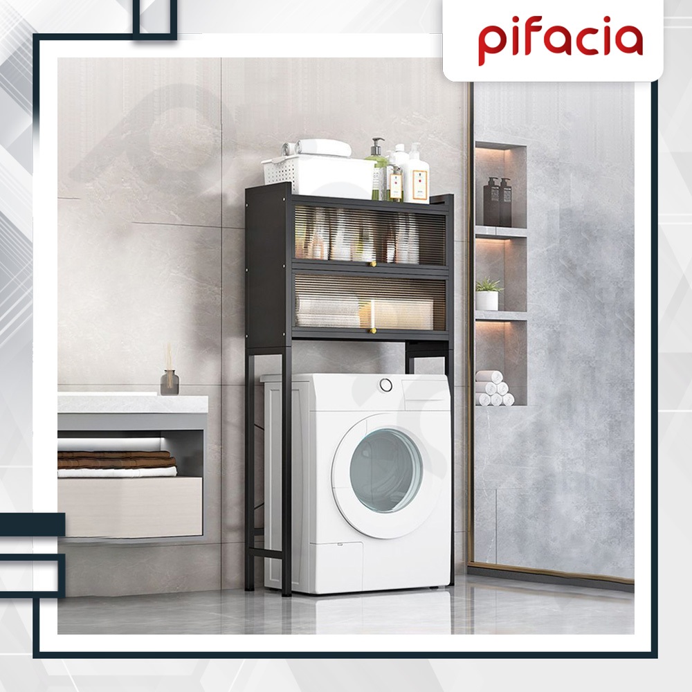 Jual Rak Mesin Cuci Tertutup Tempat Penyimpanan Sabun Detergen Kabinet ...