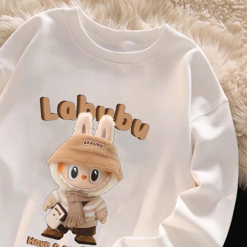 Jual Pola kartun Labubu yang lucu |Sweater Oversize Wanita Korean ...