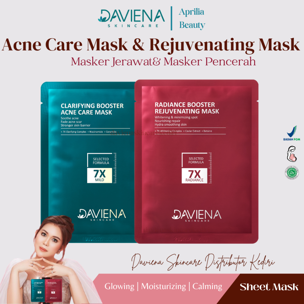 Jual MASKER BOSTER DAVIENA Radiance Booster Rejuvenating Mask ...