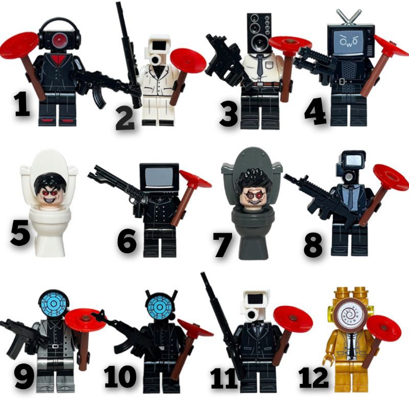 Jual MAINAN BLOCKS SKIBIDI TOILET FIGURE TITAN MONITOR MAN - CAMERA MAN ...