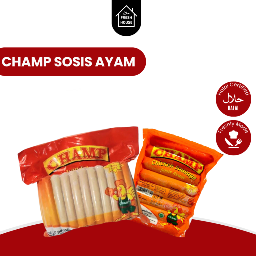 Jual SOSIS AYAM CHAMP 375GR DAN 1KG | Shopee Indonesia