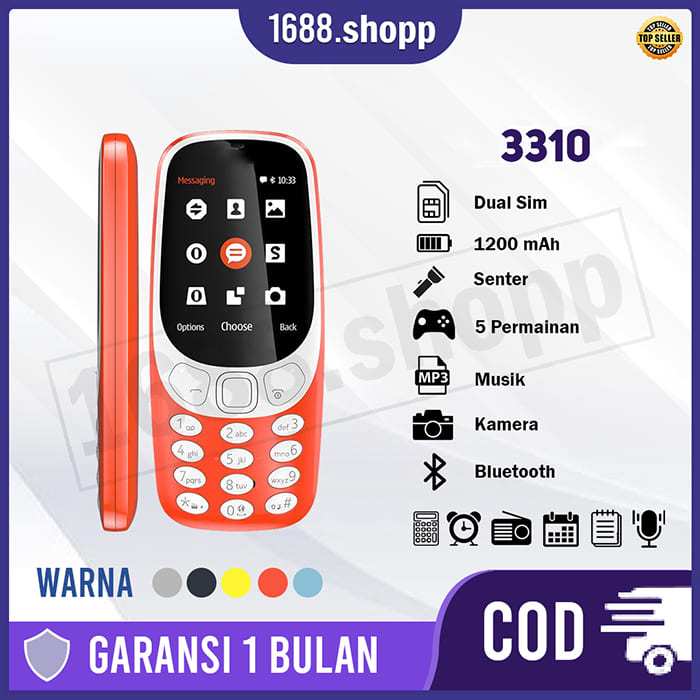 Jual HP Dual Sim 3310 Berkualitas Garansi 1 Bulan | Shopee Indonesia