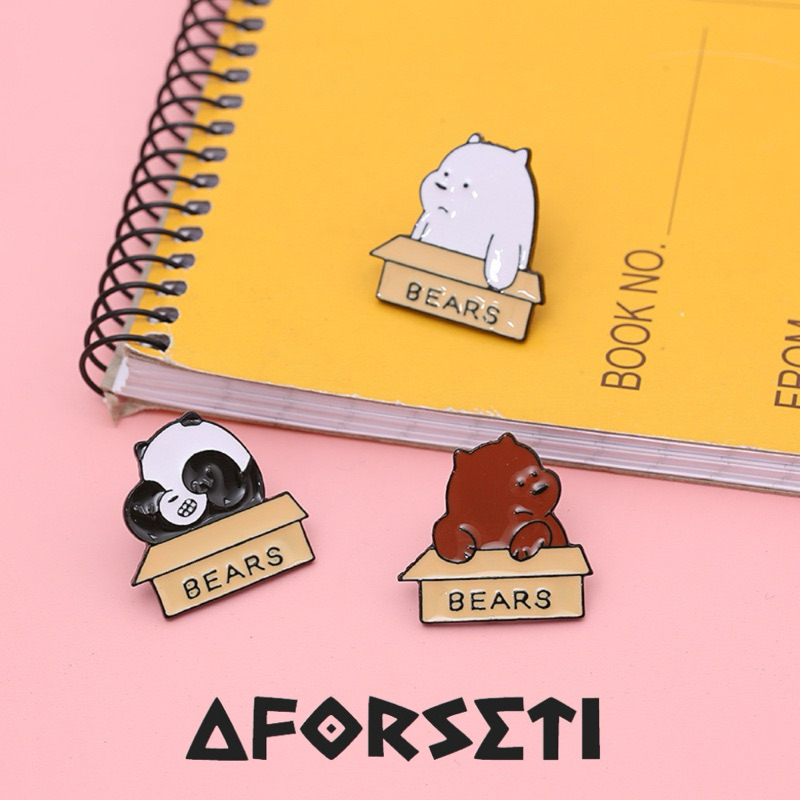 Jual PIN ENAMEL “BEARS SERIES" BROS PIN / BROOCH / PIN COUPLE / PIN ...