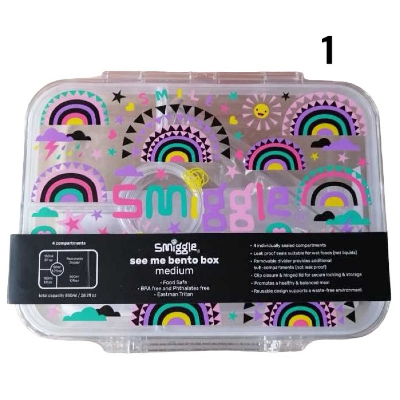 Jual Smiggle Medium Bento Lunchbox kotak makan / bekal | Shopee Indonesia
