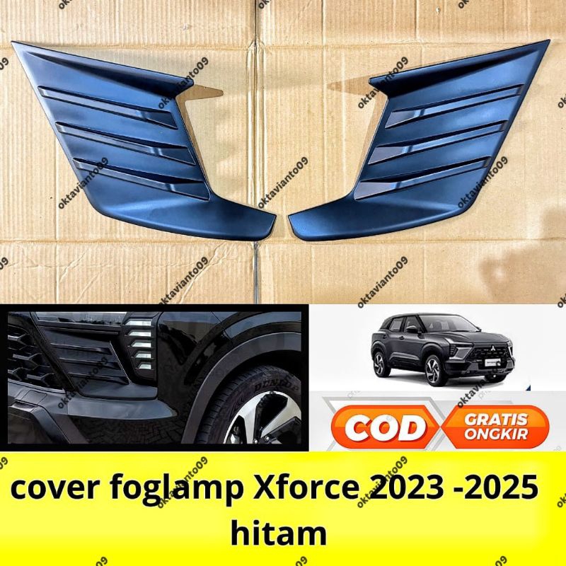 Jual cover foglamp mitsubishi xforce x force 2023 2024 2025 hitam ...