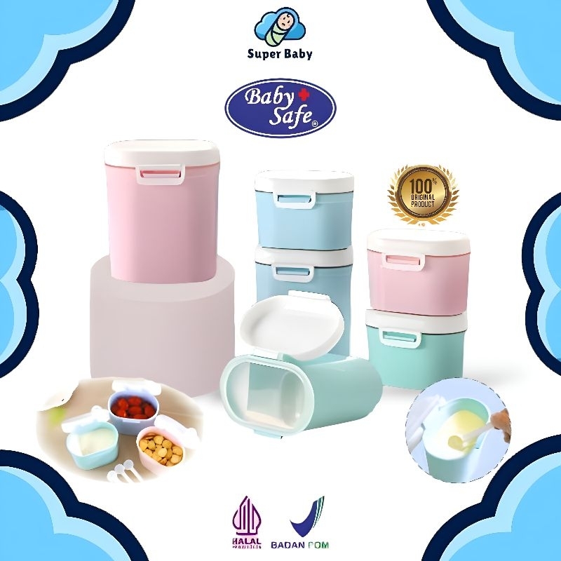 Jual TEMPAT WADAH SUSU BAYI BABY SAFE MILK POWDER CONTAINER 400ml 800ml ...