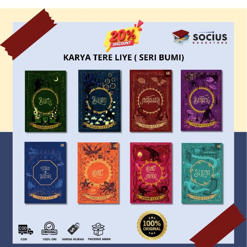 Jual BUKU NOVEL ORIGINAL TERE LIYE - BUMI - BULAN - MATAHARI - BINTANG ...