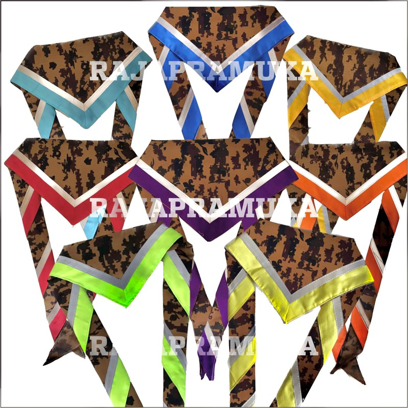 Jual Scraf Loreng pramuka menyala Scraft Scarf Scout Syal kegiatan ...
