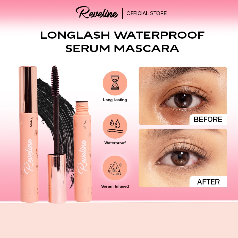 Jual REVELINE Longlash Waterproof Serum Mascara | Maskara | Shopee Indonesia