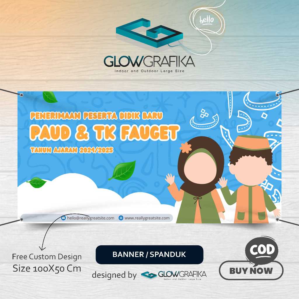 Jual Cetak Spanduk Banner MMT Putih Colorful Illustrative Banner Lomba ...