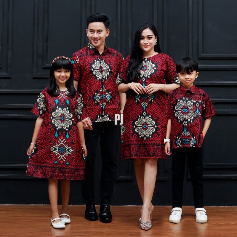 Jual Batik Keluarga / Dress Wanita / Kemeja Batik Ayah dan anak / Batik ...