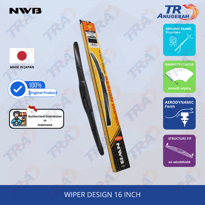 Jual Wiper Blade Depan DESIGN NWB 16 inch | Shopee Indonesia