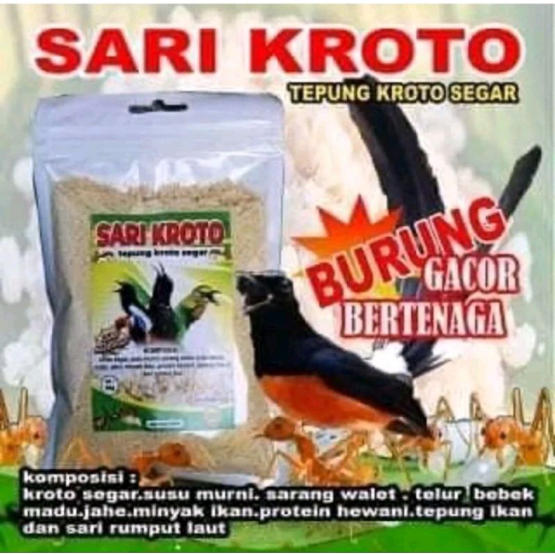 Jual SARI KROTO tepung kroto by penggacor seketika pakan tambahan untuk ...