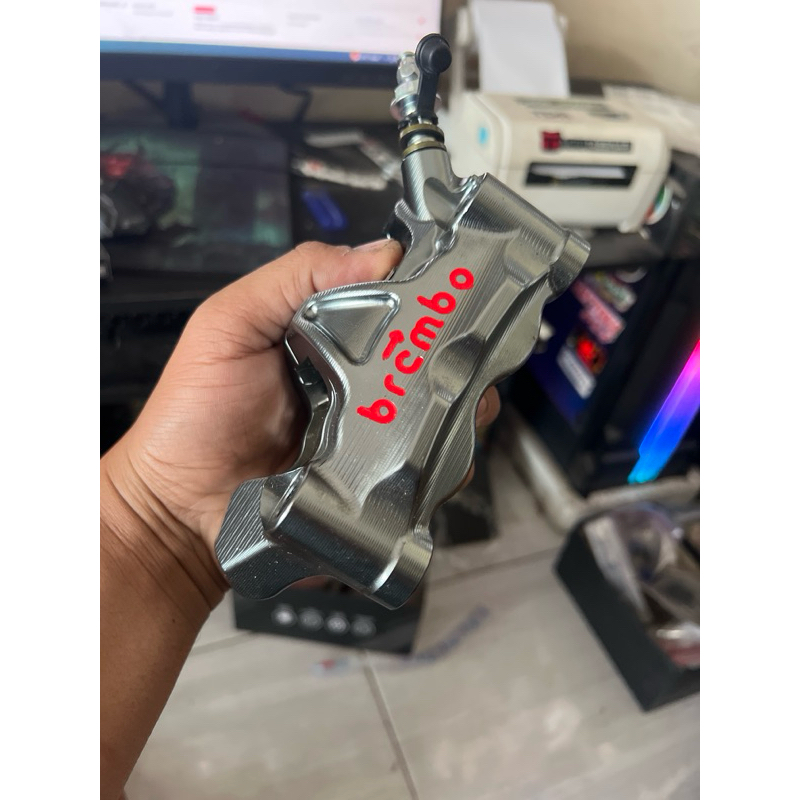 Jual kaliper brembo gp4rx 4 piston cnc grey murmer | Shopee Indonesia
