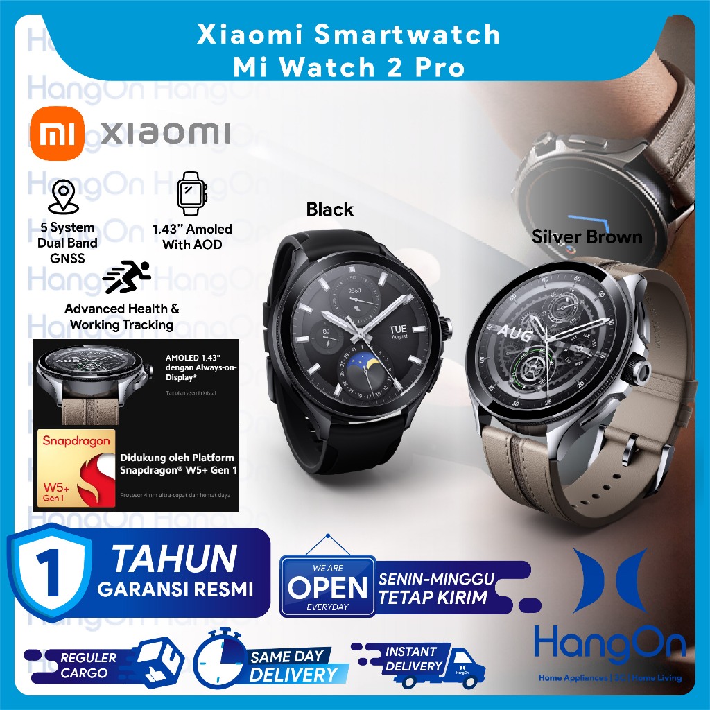 Jual Xiaomi Mi Watch 2 Pro Smartwatch 1.43 Inch Snapdragon W5+ Gen1 ...