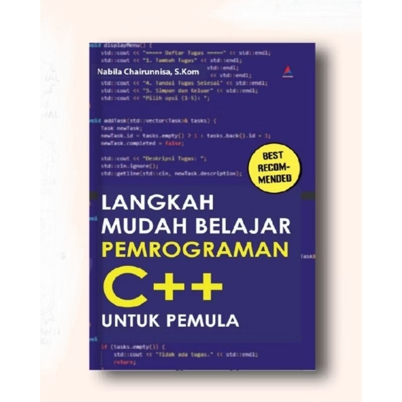Jual BUKU LANGKAH MUDAH BELAJAR PEMROGRAMAN C++ UNTUK PEMULA - NABILA ...