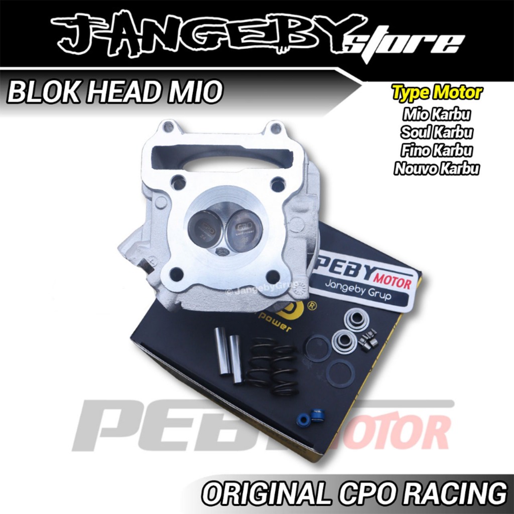 Jual Blok Head CPO Mio Soul Fino Nouvo Karbu Ukuran 24/28 26/30 ...