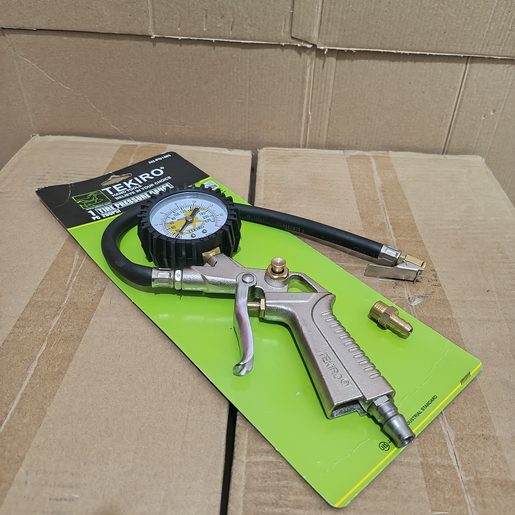 Jual Alat Isi Ukur Buang Angin Tire Pressure Gauge Inflator 3 In 1 Tekiro Tersedia Alat Isi ...