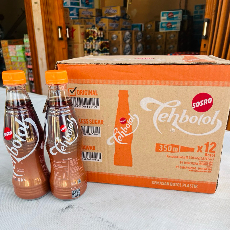 Jual TEH BOTOL TEH BOTOL ORIGINAL SOSRO 350ML ISI 12 BOTOL 1 DUS | Shopee Indonesia