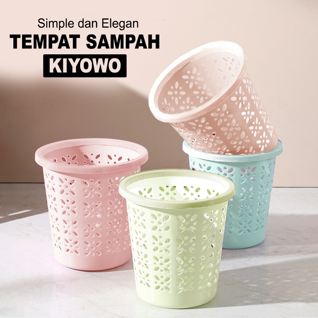 Jual Hydrocycle - Dapat 2 pcs Tempat Sampah Kantor Kamar Dapur Plastik PP Minimalis Warna Pastel ...