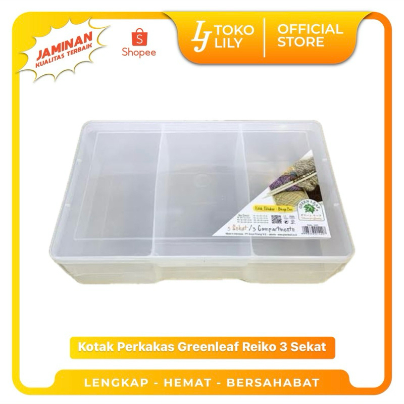 Jual Kotak Perkakas Sekat / Storage Box Multifungsi Greenleaf Reiko ...