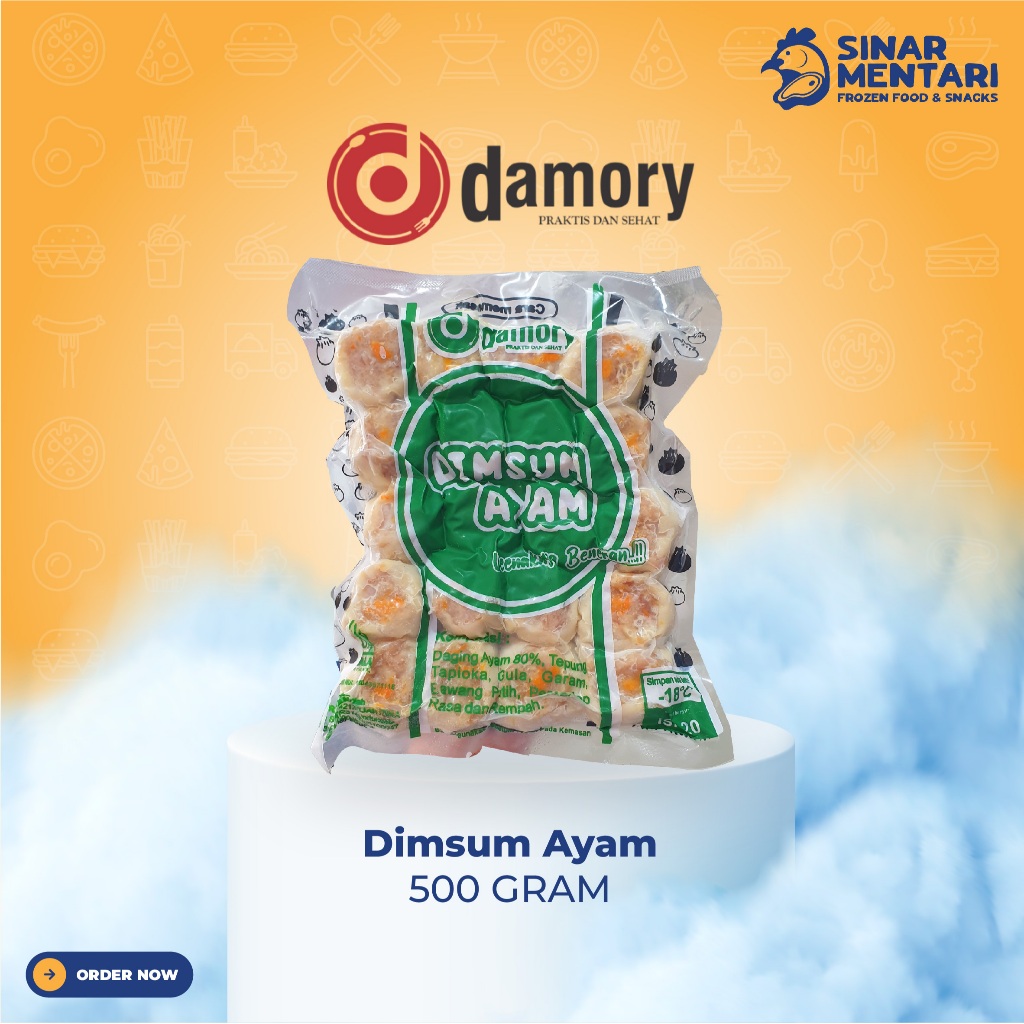 Jual DAMORY Dimsum Ayam Frozen 500 gram isi 20pcs | Shopee Indonesia