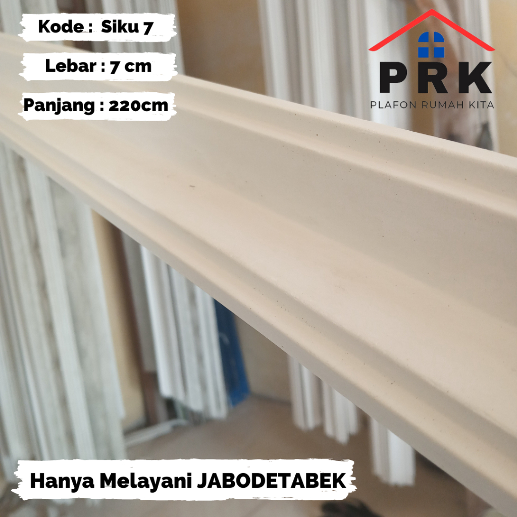 Jual Lis List Gypsum Gipsum Motif (MINIMALIS) Siku Polos lebar 7cm ...