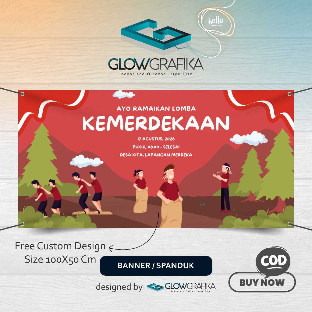 Jual Print Spanduk Custom Banner Lomba Kemerdekaan Indonesia Kreatif ...
