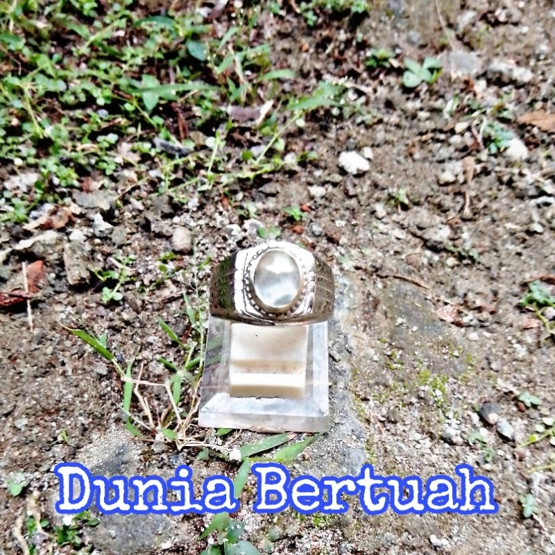 Jual Batu Mustiko Air Ring Alpaka size 8 | Shopee Indonesia