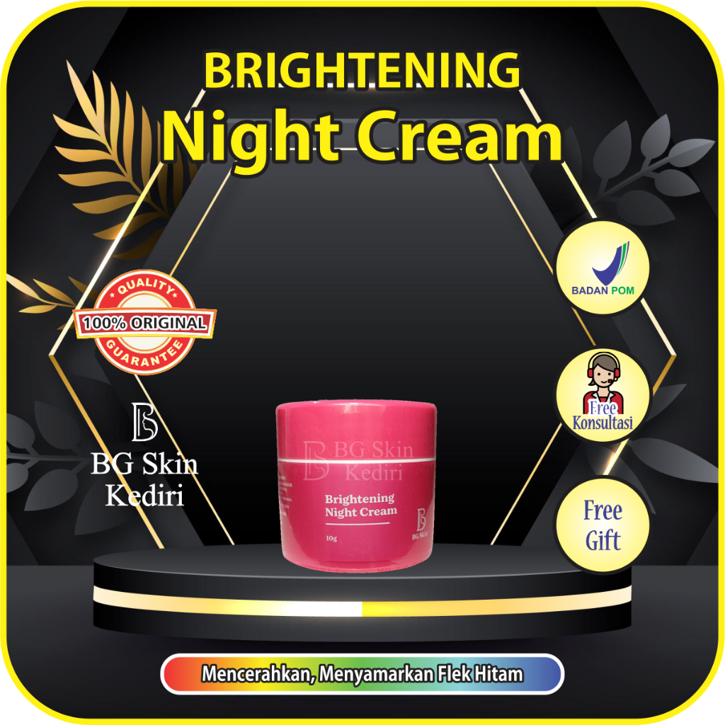 Jual BG SKIN BRIGHTENING RETINYL NIGHT CREAM BG SKIN | Shopee Indonesia