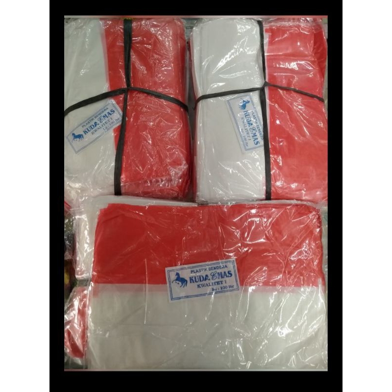 Jual Bendera Plastik Merah Putih Merk Nuda Indah Tanpa Tali Isi 100 ...