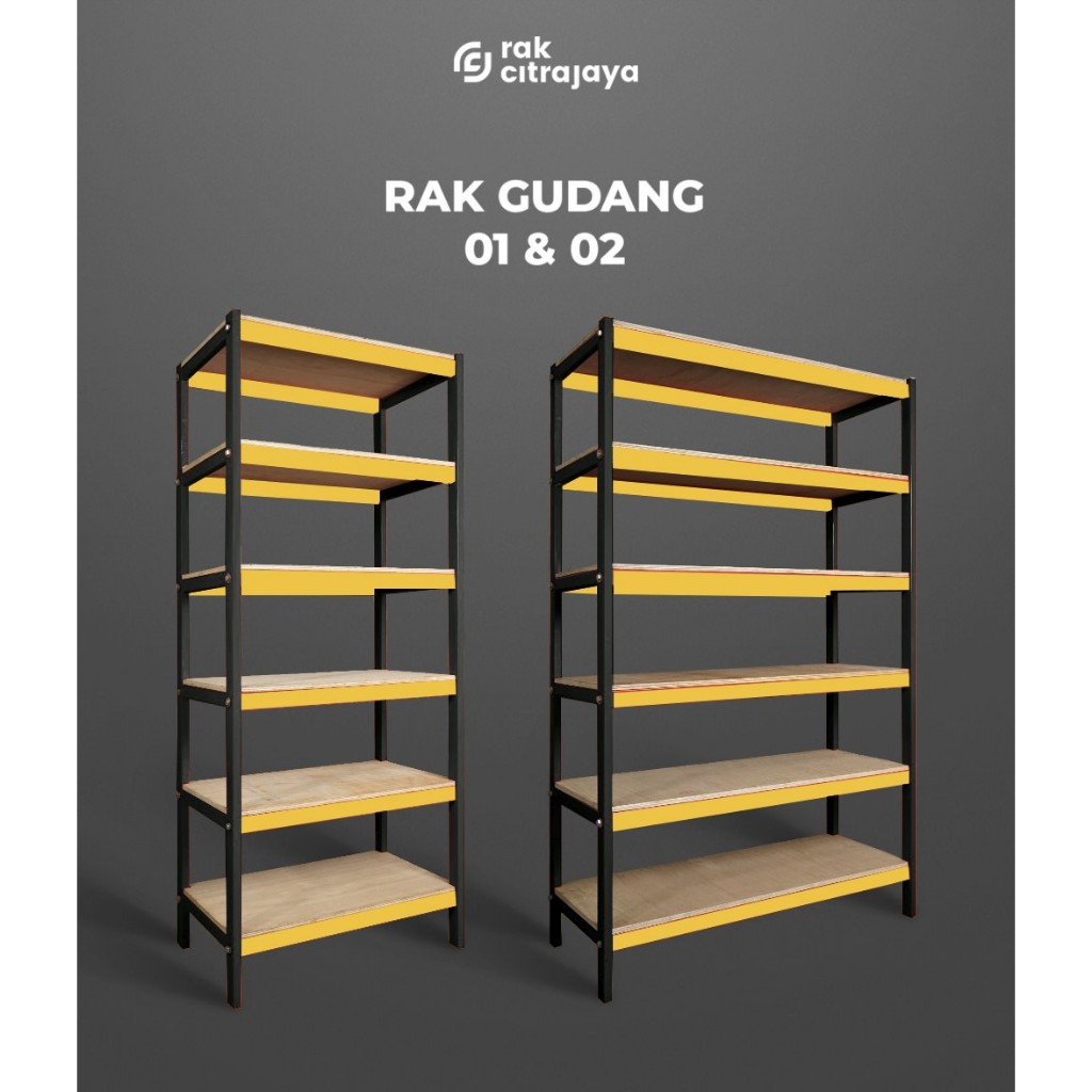 Jual RAK BESI GUDANG PENYIMPANAN SERBAGUNA HEAVY DUTY 6 SUSUN 600KG ...