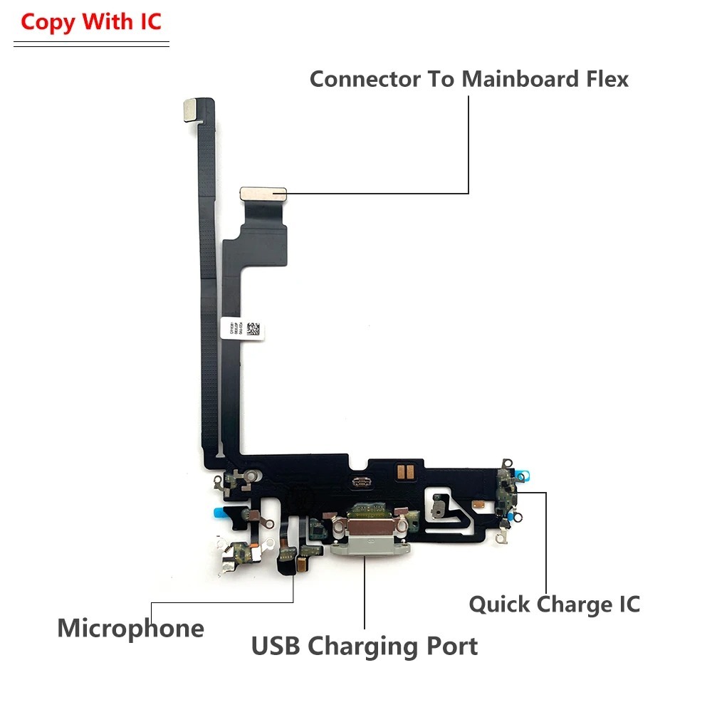 Jual KONEKTOR CHARGER IP 12 PROMAX 12PM FLEXIBLE CON TC PAPAN CAS NEW ...