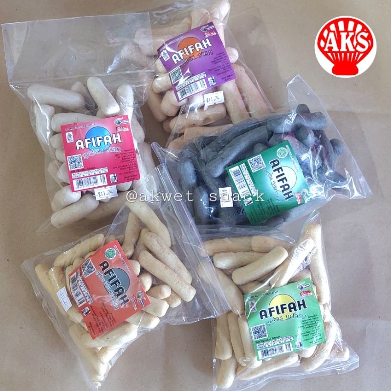 Jual Getas Kurau Afifah Ikan Cumi Udang Telur Kepiting Tinta Cumi 80gr ...