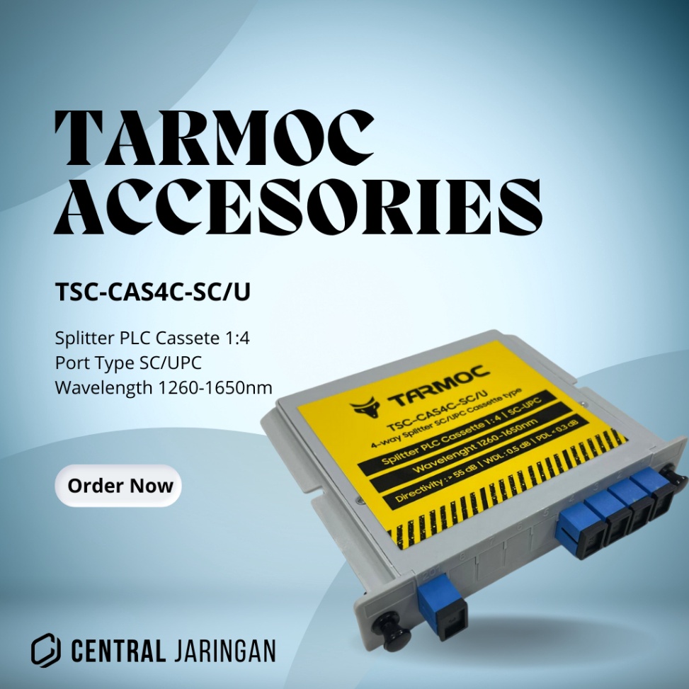 Jual Tarmoc Splitter 14 SCUPC Fiber Optic Spliter 1x4 Box Cassette b ...