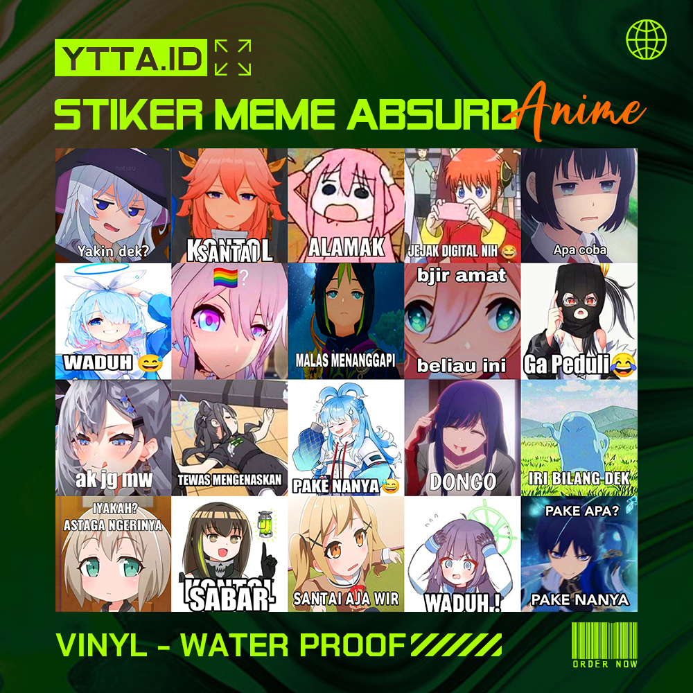 Jual STIKER MEME ABSURD ANIME | STIKER MEME ABSURD | Shopee Indonesia