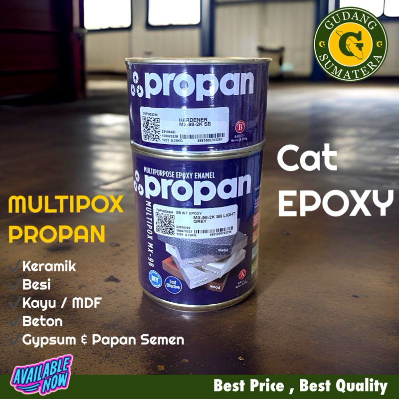 Jual CAT LANTAI KERAMIK SERBA GUNA EPOXY PROPAN MULTIPOX 1 LITER SET ...
