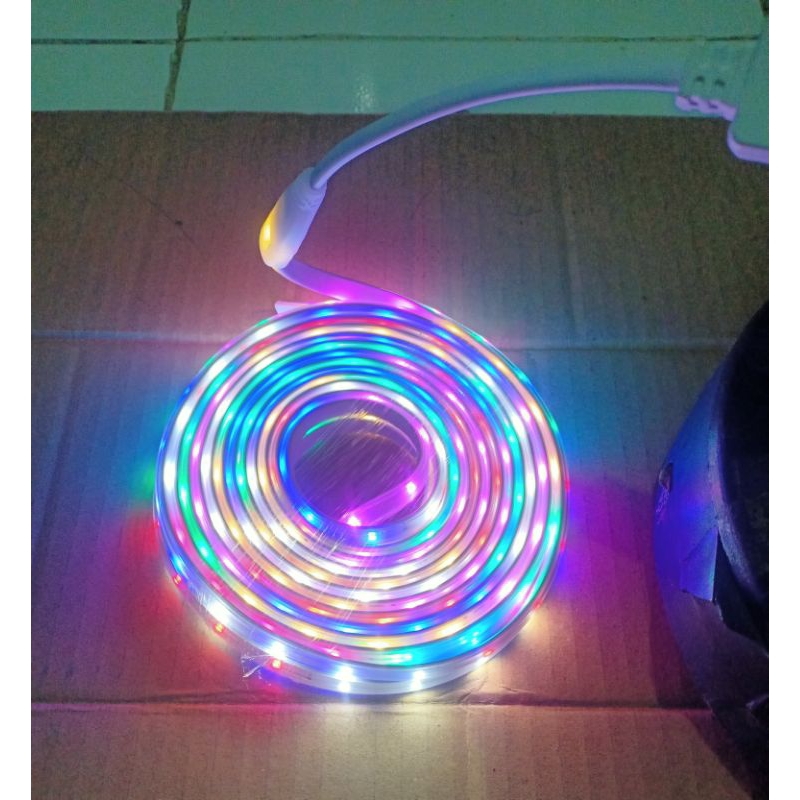 Jual Lampu LED Strip Selang Model WWNI Warna Kedip Lampu Hias kemasan ...