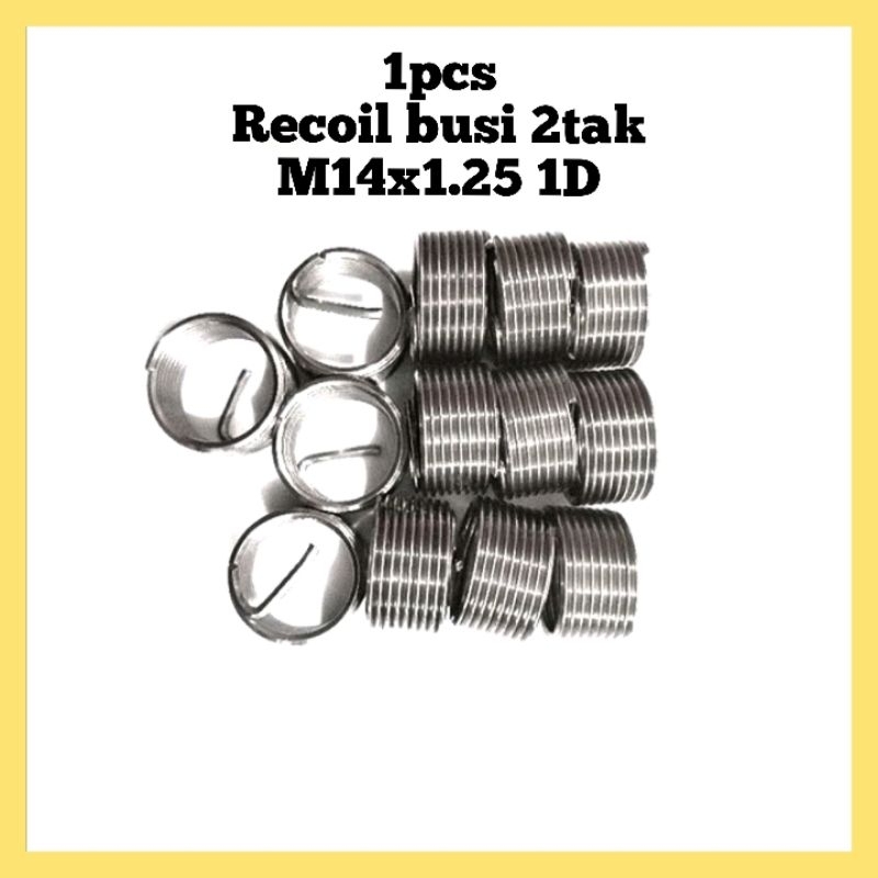 Jual IS0024 recoil helicoil m14×1.25 type 1D recoil verbos drat busi ...