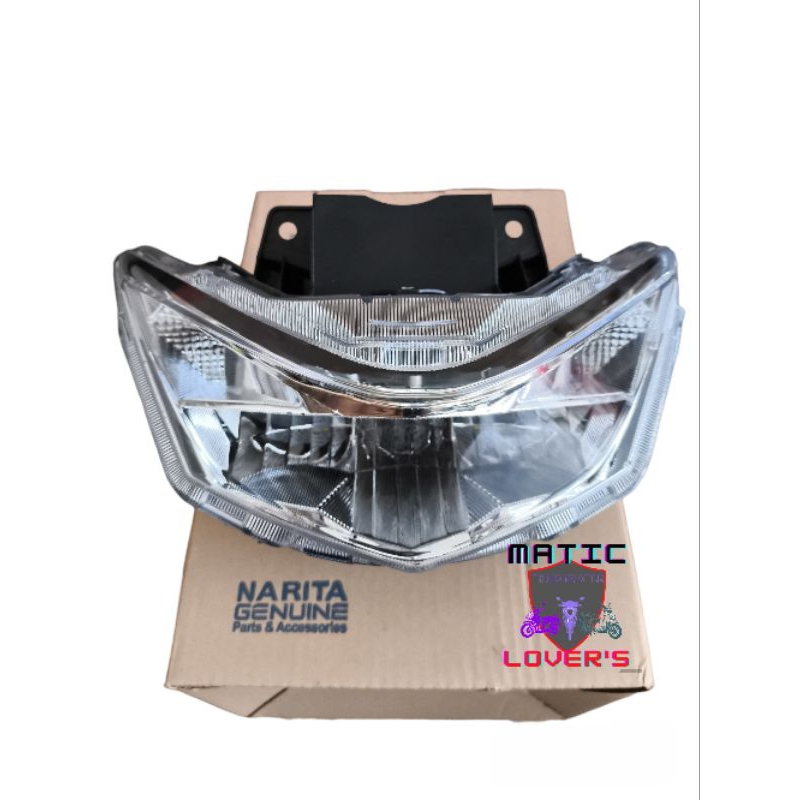 Jual reflektor lampu depan headlight beat esp new deluxe street led ...