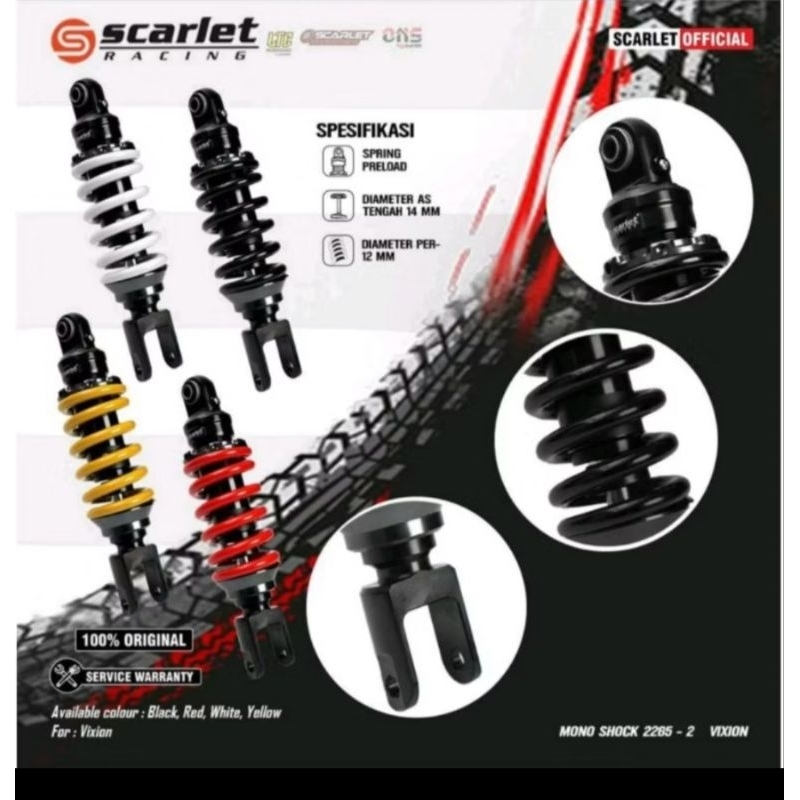 Jual VIXION OLD NEW, R15 V2 ,V3, XABRE, XSR UK STANDAR 265MM,ORIGINAL SCARLET RACING ...