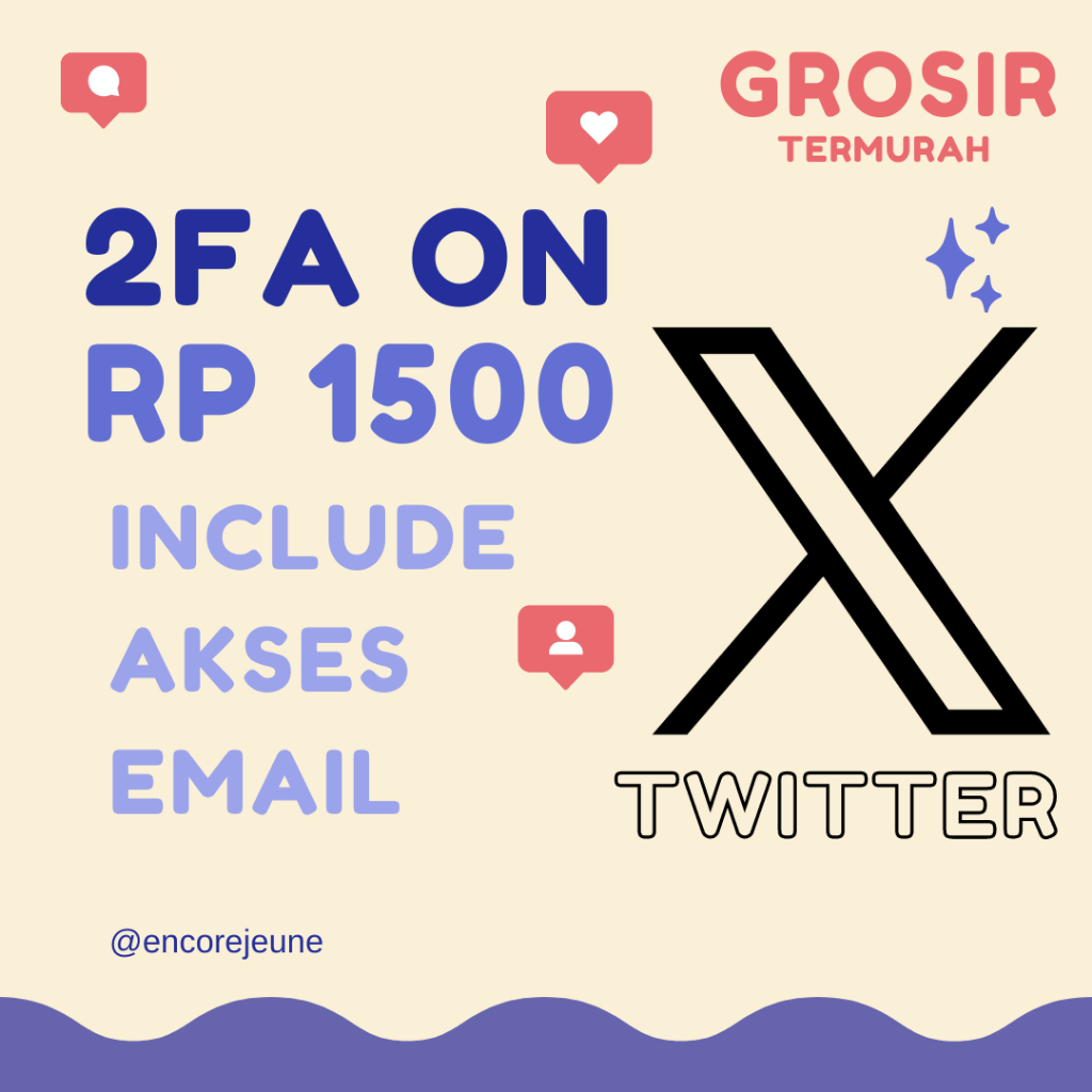 Jual AKUN TWITTER FRESH 2FA ON INCLUDE AKSES EMAIL ANTI SHADOWBAN ...