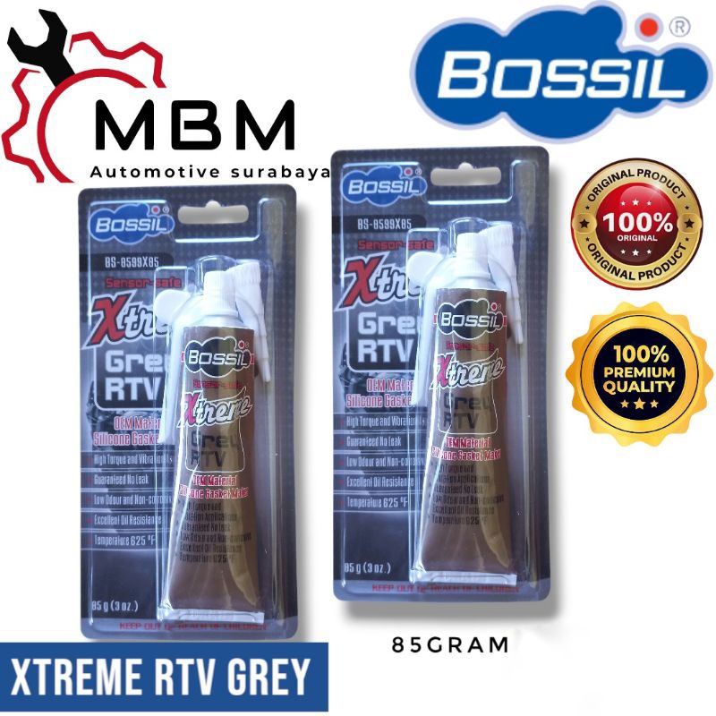 Jual Lem Bossil Xtreme Grey Rtv/Lem Paking Grey | Shopee Indonesia