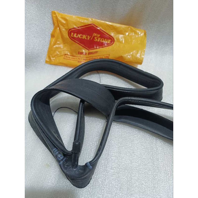 Jual ban dalam sepeda ukuran 20x2.125 merk lucky stone pentil motor | Shopee Indonesia