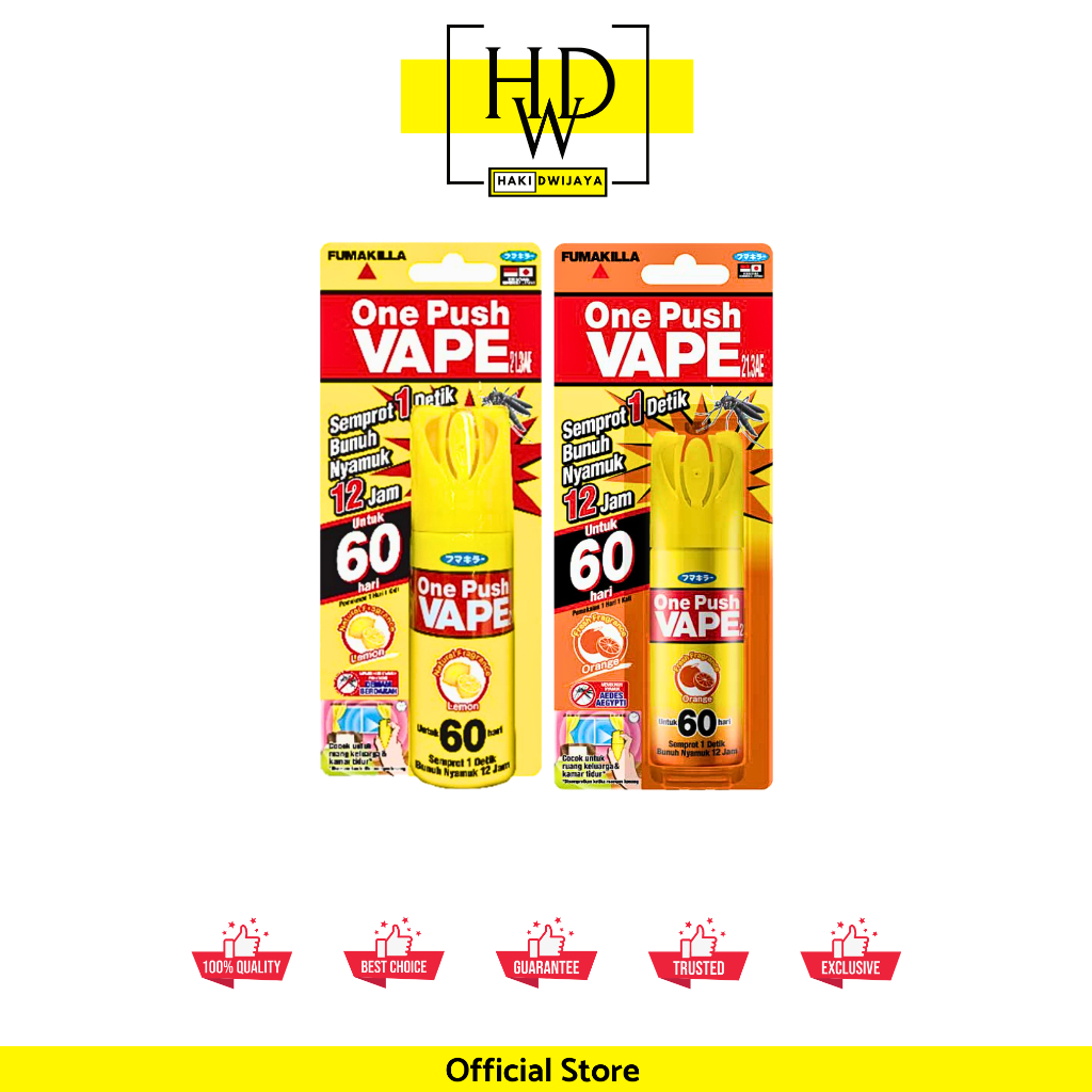 Jual Fumakilla One Push Vape Obat Nyamuk Semprot 90 Hari / 60 Hari / 30 ...
